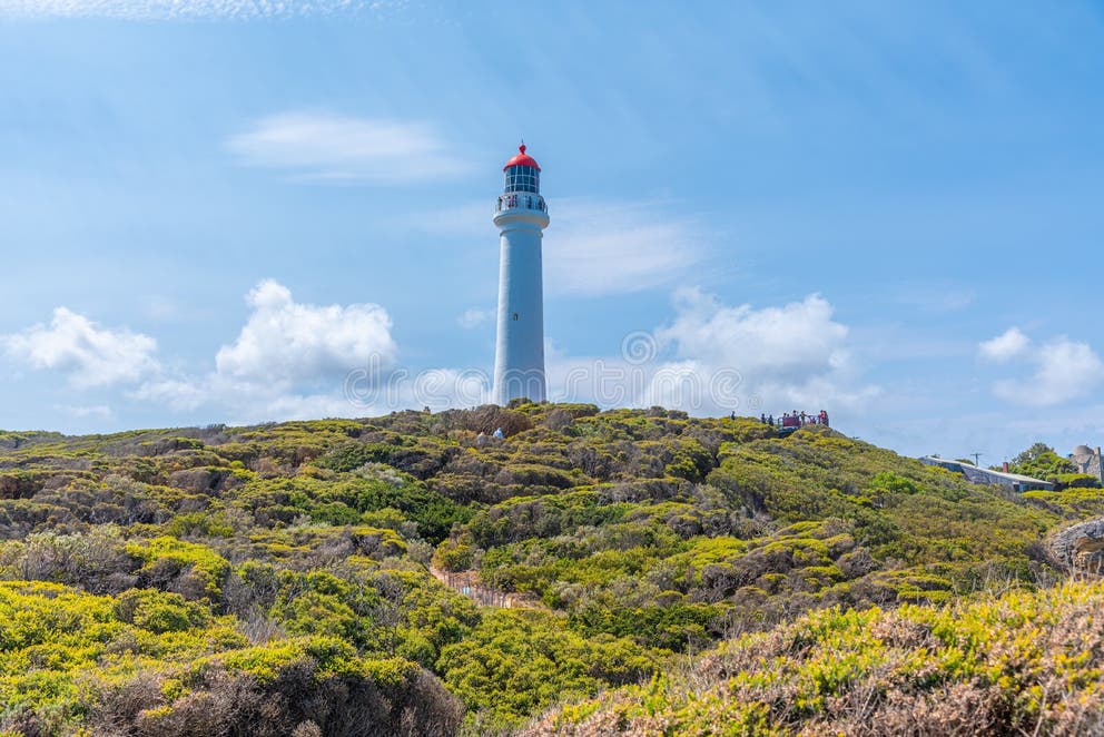 Split Point Lighthouse in Australia Stock Image - Image of hill, beacon ...