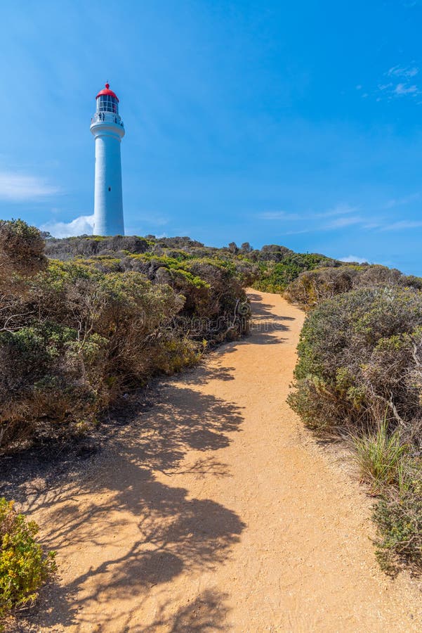 Split Point Lighthouse in Australia Stock Image - Image of hill, marine ...