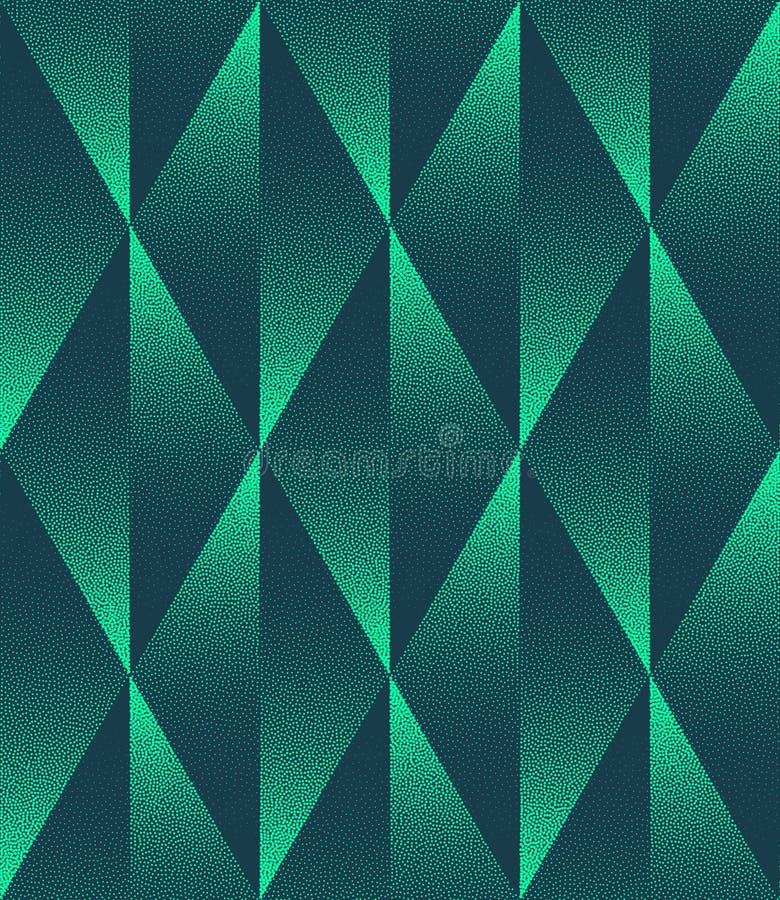 Split Rhombus Geometric Seamless Pattern Trend Vector Turquoise ...