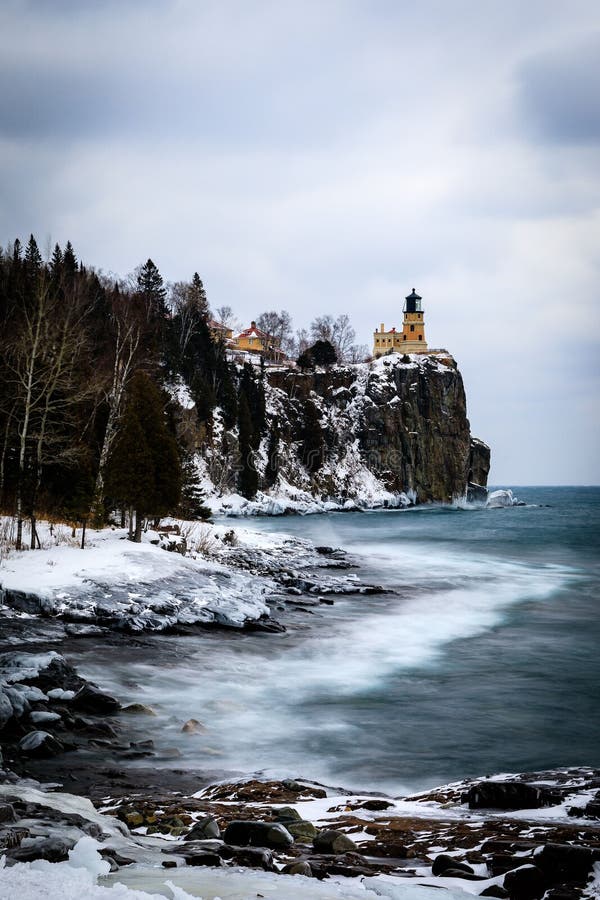 Split Rock Lighthouse, Atop a Rocky Cliff Overlooking the Mesmerizing ...
