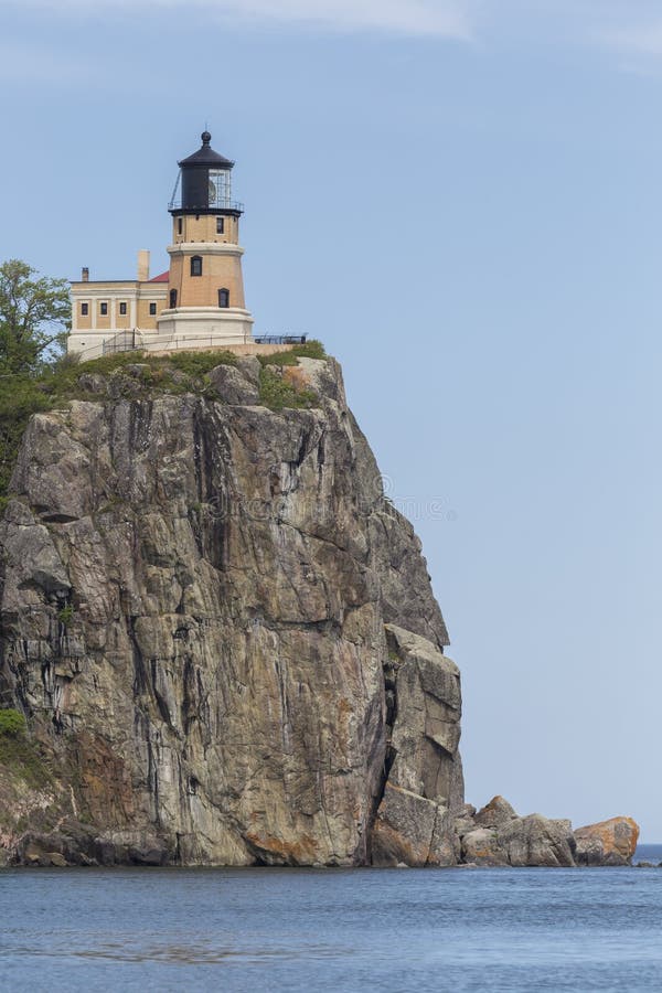Split Rock Lighthouse stock photo. Image of nature, rocks - 56522808