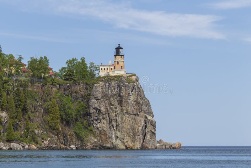 Split Rock Lighthouse stock image. Image of lake, landmark - 56522843