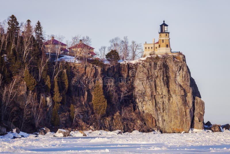 Split Rock Lighthouse stock photo. Image of travel, structure - 96778032
