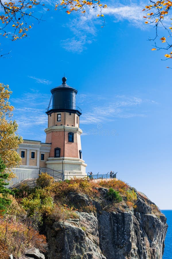Split Rock Lighthouse stock image. Image of cliff, nature - 154512529