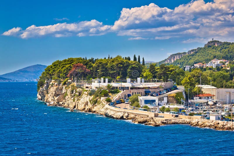 Split Rocky Coast Summer View Stock Photo - Image of destination, city ...