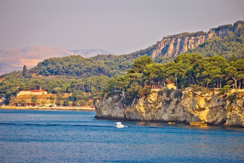 Split Rocky Coast Summer View Stock Photo - Image of riva, rock: 87274254