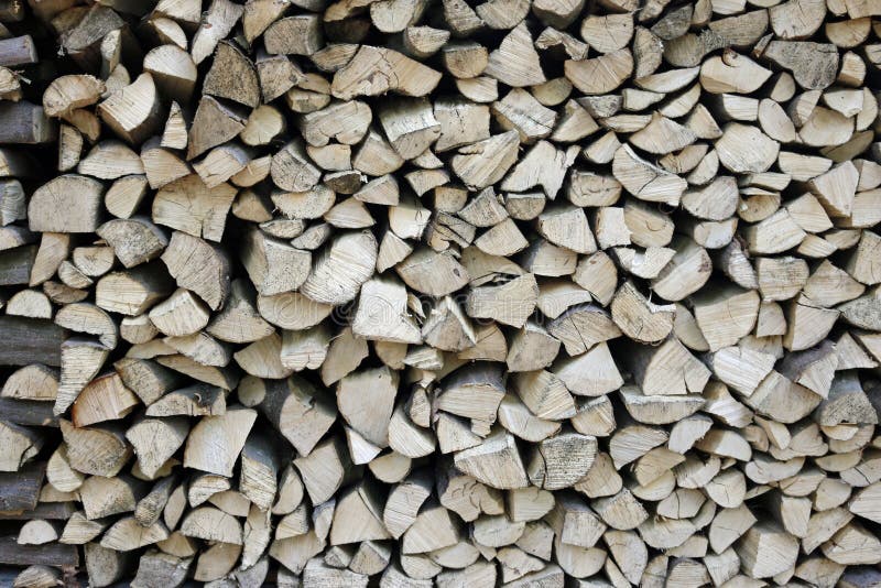 Firewood log stack stock photo. Image of split, forestry - 124296768