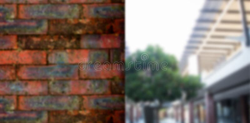 Split Scene is Showing Flat Design, Featuring Red Brick Wall and ...