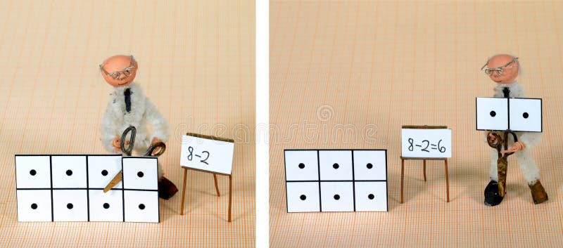 The basics of subtraction stock image. Image of arithmetics - 163271745