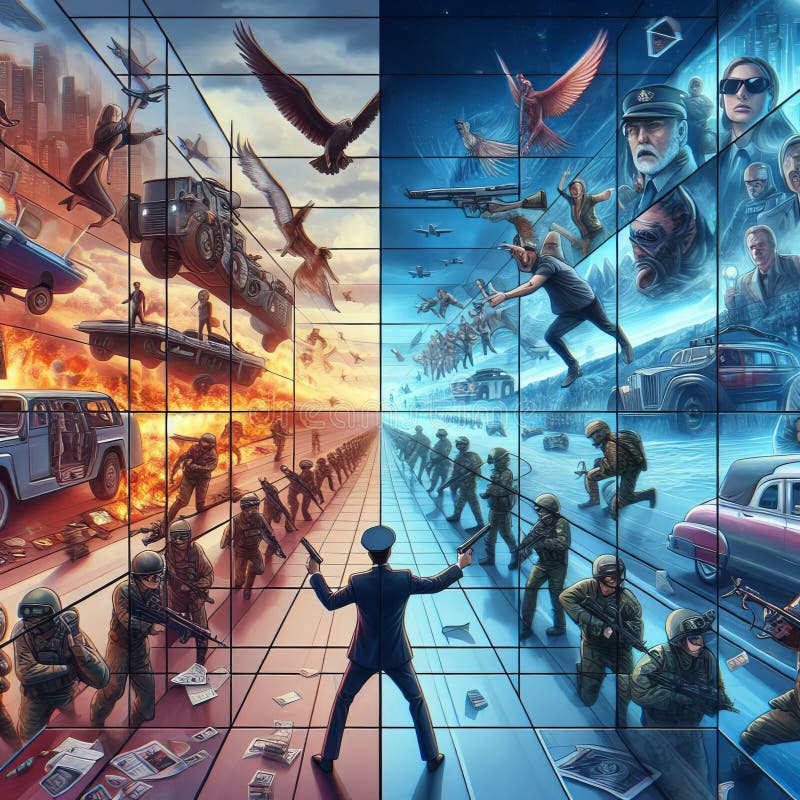 Split Screen Effect Stock Illustrations – 461 Split Screen Effect Stock ...