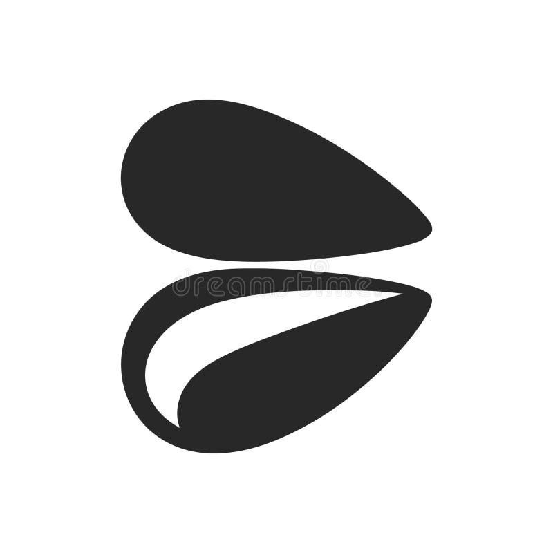 Split Shell Pair Icon stock illustration. Illustration of shell - 361759426