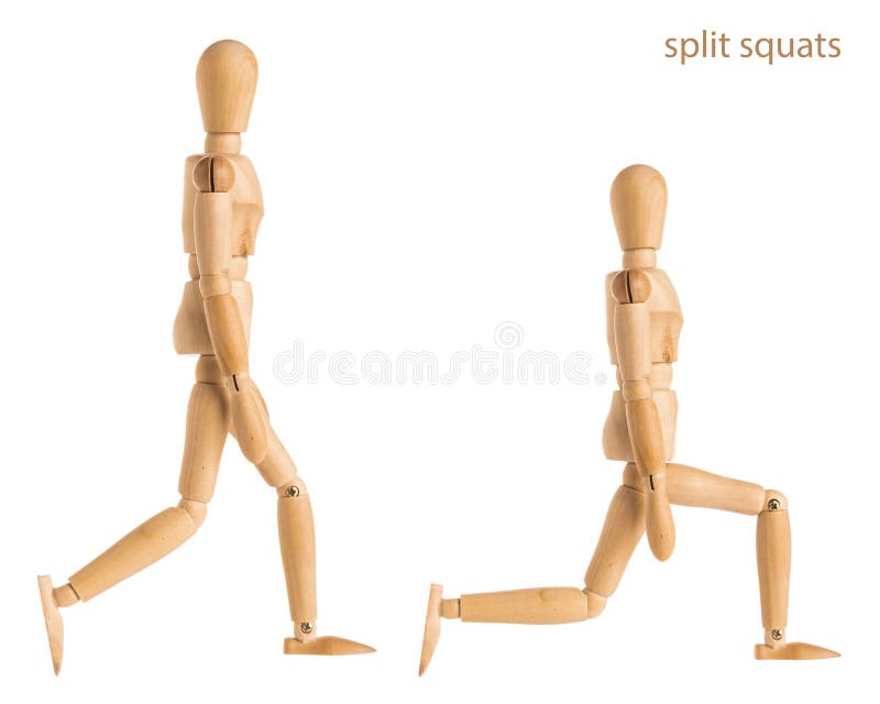 Split squats pose stock photo. Image of exercises, isolation - 89032122