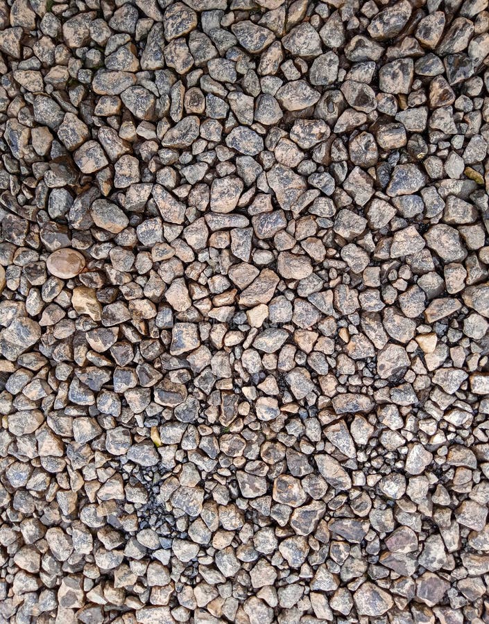 Split Stones Scattered on the Roadside. Stock Image - Image of gravel ...