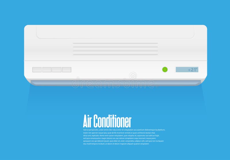 Split System Air Conditioner. Cool and Cold Climate Control System ...