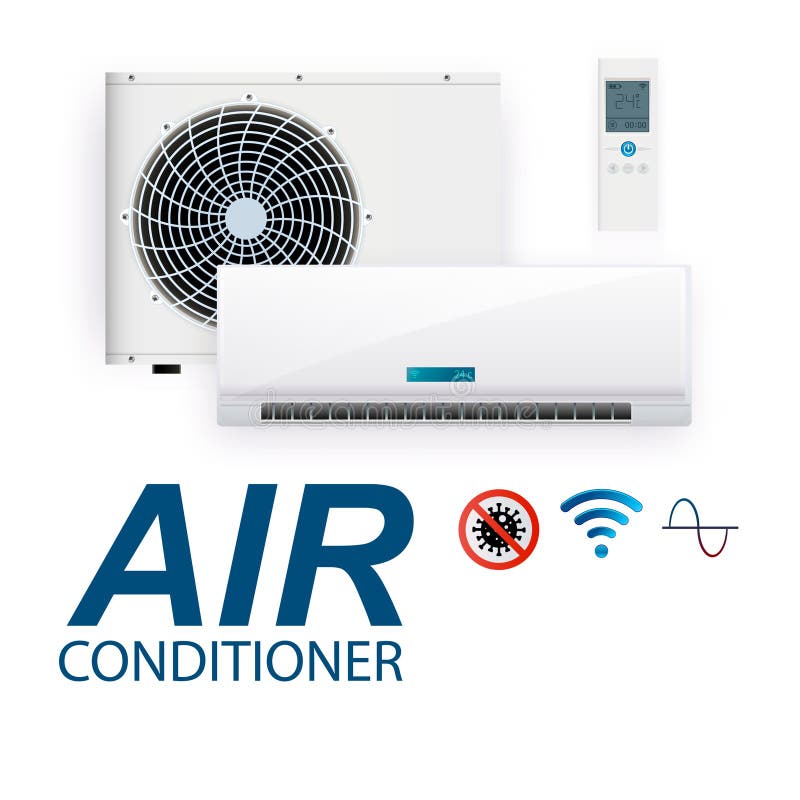 Split System Air Conditioner Inverter. Realistic Conditioning with with ...