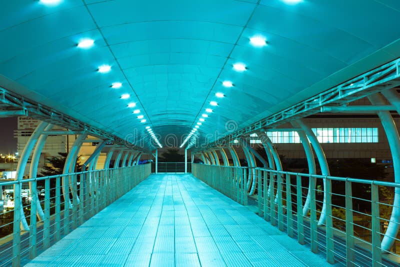 Overpass lit up at night stock photo. Image of overpass - 35651636