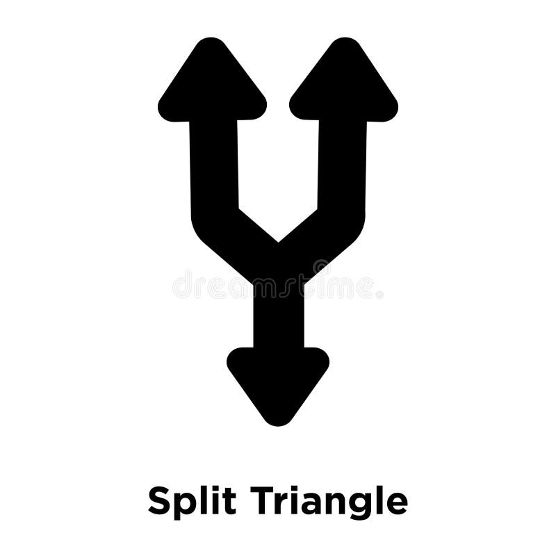 Triangle Icon Vector Isolated on White Background, Logo Concept Stock ...