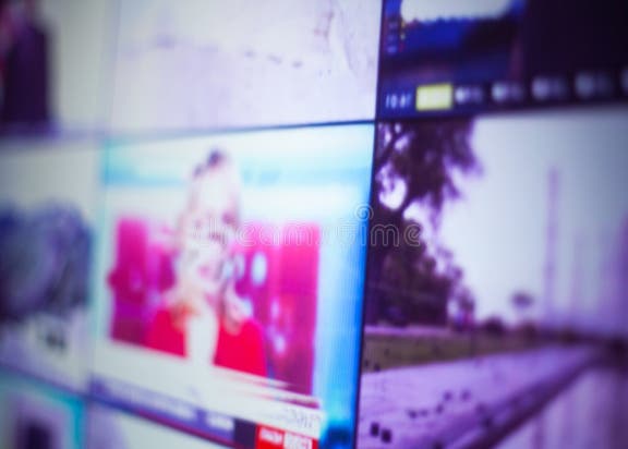Split tv screen stock image. Image of defocused, manager - 258550155