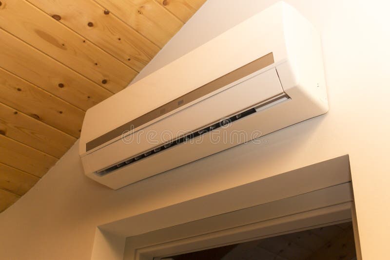 Split Unit for Conditioning, Heating and Cooling Stock Image - Image of ...