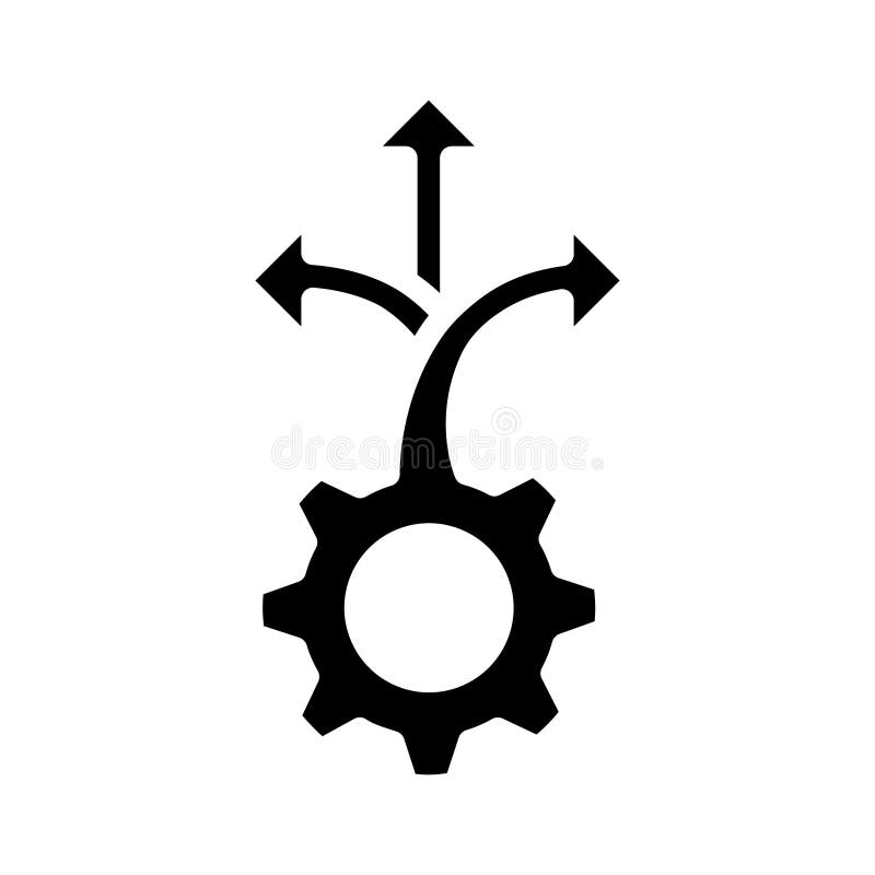 Split Up Icon Vector Illustration, Stock Vector - Illustration of point ...