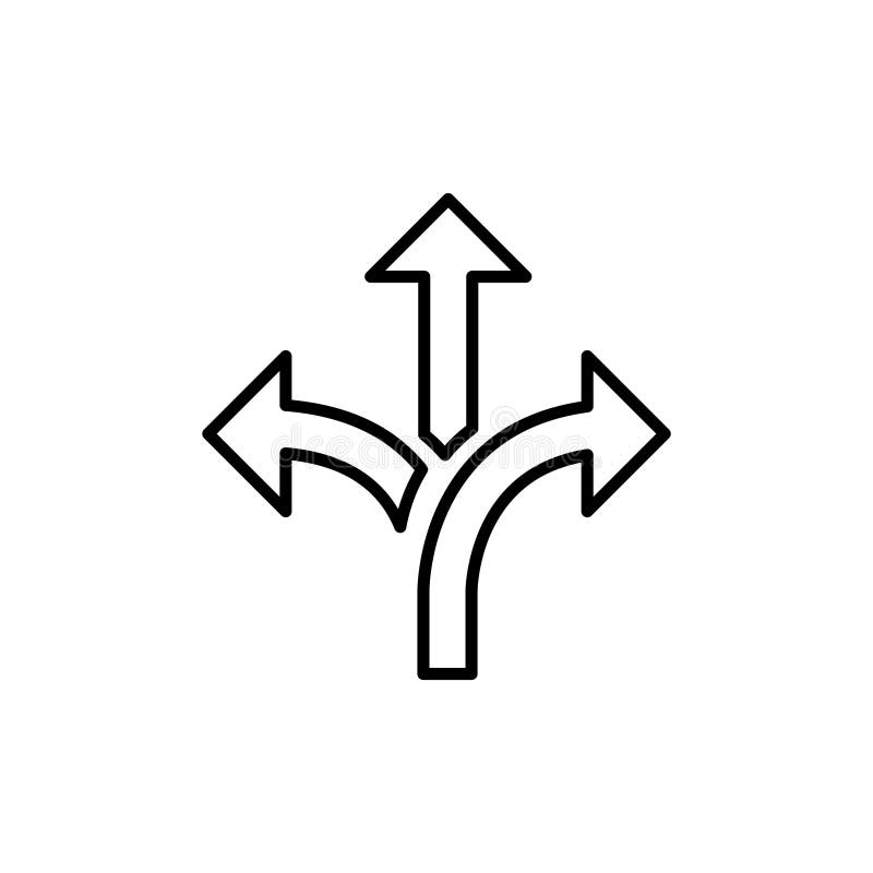 Split Up Icon Vector Illustration, Stock Vector - Illustration of ...