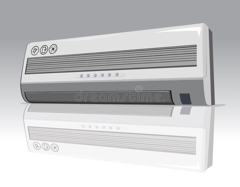 Household air conditioner stock vector. Illustration of electronics ...