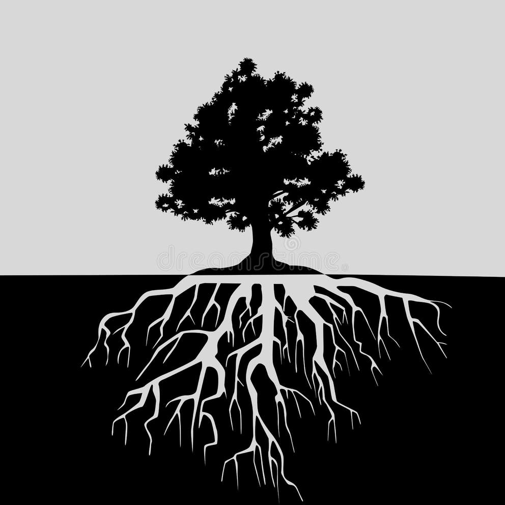 Trees Roots Oak Stock Illustrations – 1,037 Trees Roots Oak Stock ...