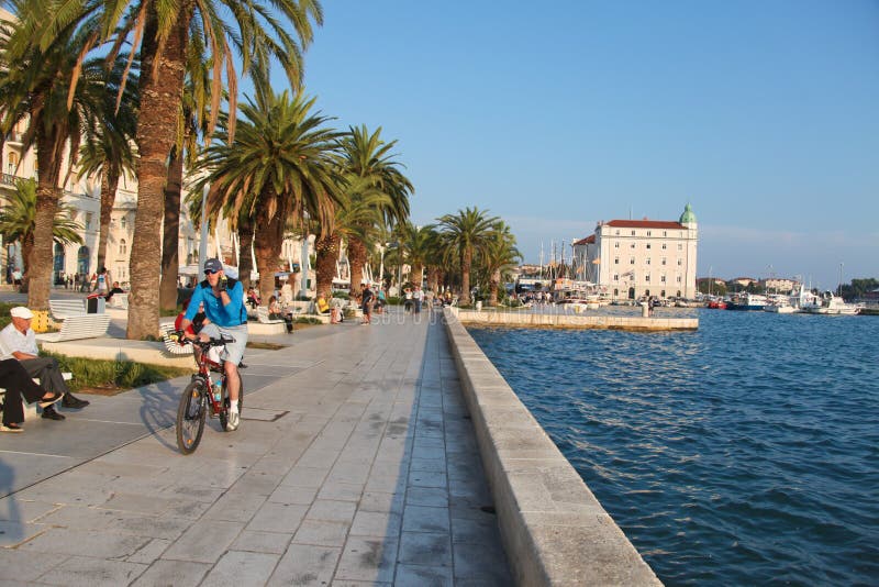 Split waterfront editorial image. Image of adriatic, europe - 21695715