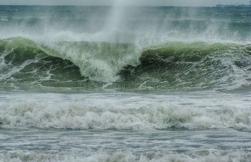 Split Wave from a storm stock photo. Image of agriculture - 290834556