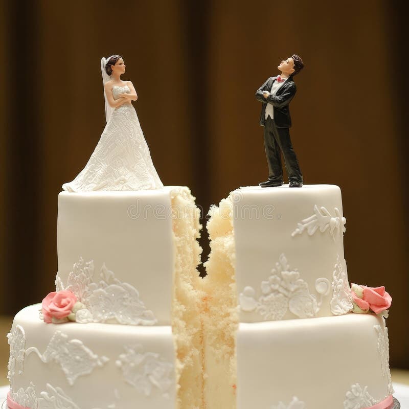 Bride And Groom Split Cake New Classic Celebration Cake