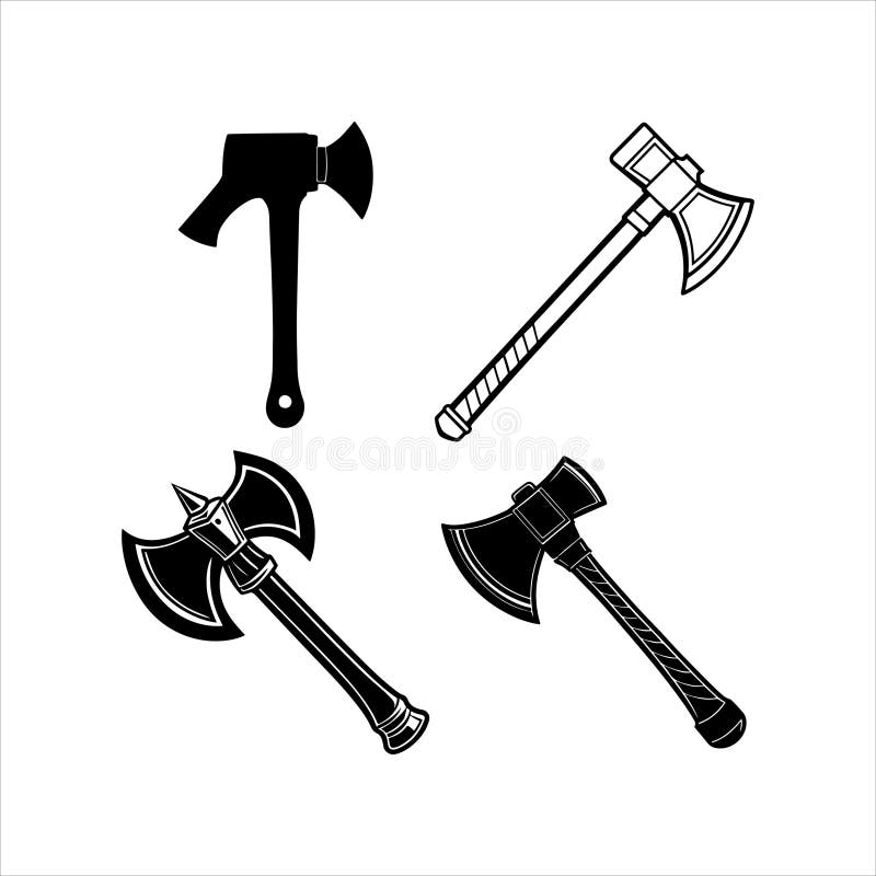 Splitting Maul Axe Vector Art Illustration Stock Vector - Illustration ...