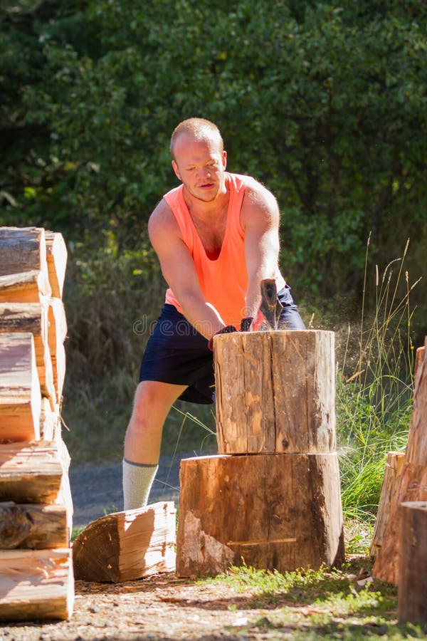 Splitting wood stock image. Image of shape, warmth, cutting - 45547709