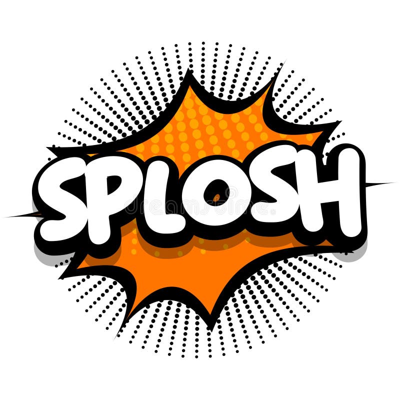 Splosh Comic Book Explosion Bubble Vector Illustration Stock Vector ...