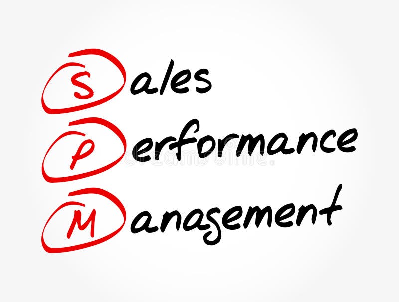 Spm Sales Performance Management Acronym Business Concept Background ...