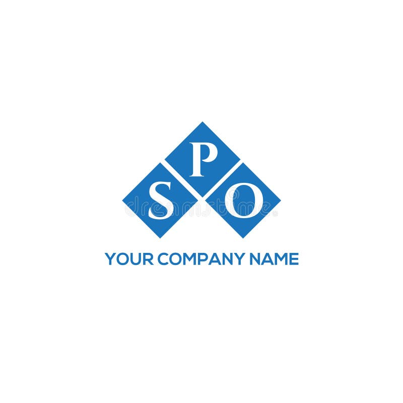 SPO Letter Logo Design on White Background. SPO Creative Initials ...
