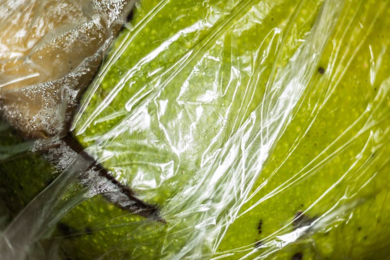 Spoiled Mango Wrapped in a Plastic Transparent Bag Stock Photo - Image ...