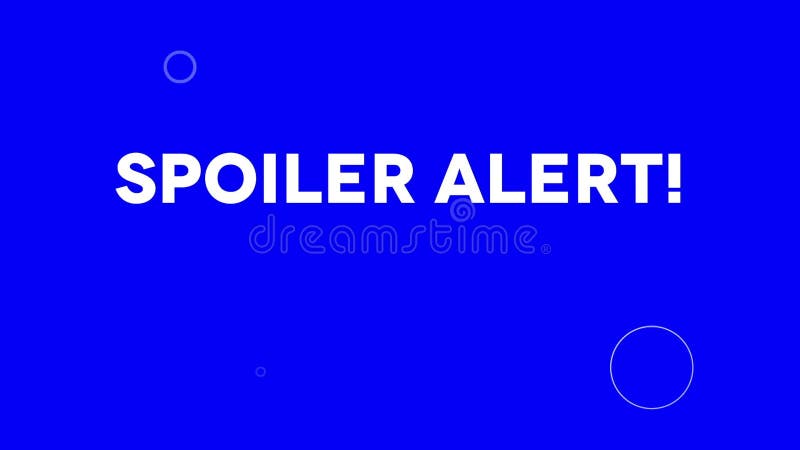 Spoiler Alert Animation. Plot Revealing Title Stock Video - Video of ...