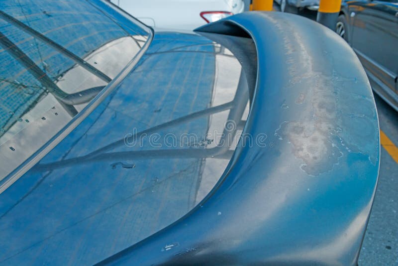 Spoiler broken color stock image. Image of industril - 126863255