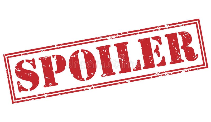 Spoiler red stamp stock illustration. Illustration of background - 96866609