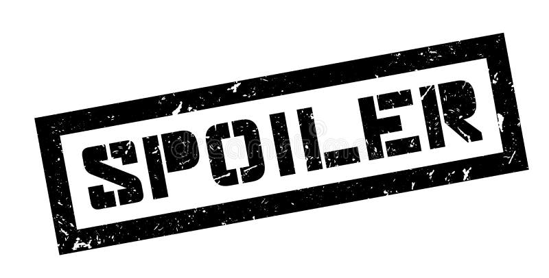 Spoiler rubber stamp stock illustration. Illustration of beware - 83195428