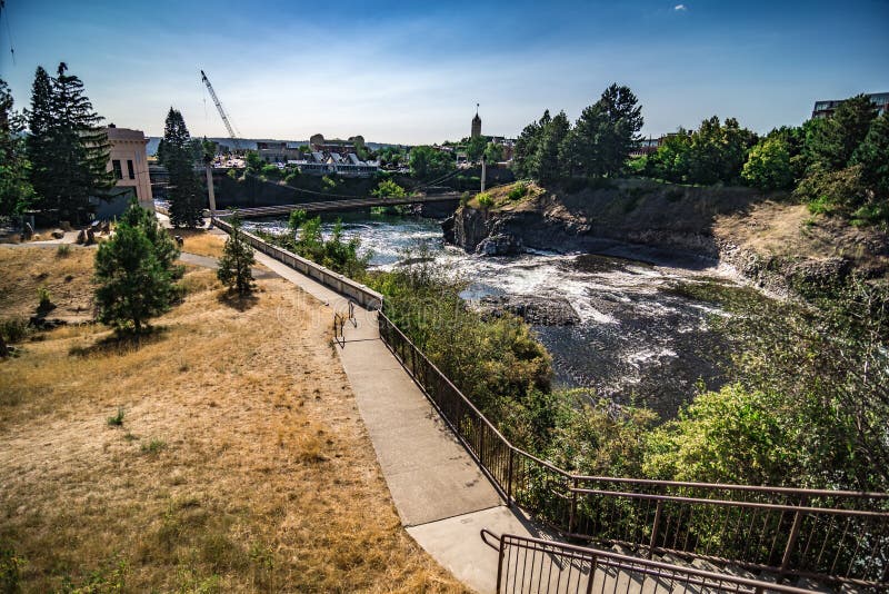Spokane Washington Downtown and Street Scenes Stock Photo - Image of ...