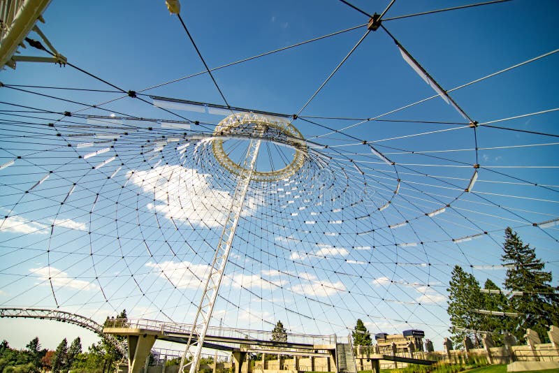 Spokane Washington Downtown in Summer Stock Image - Image of ...