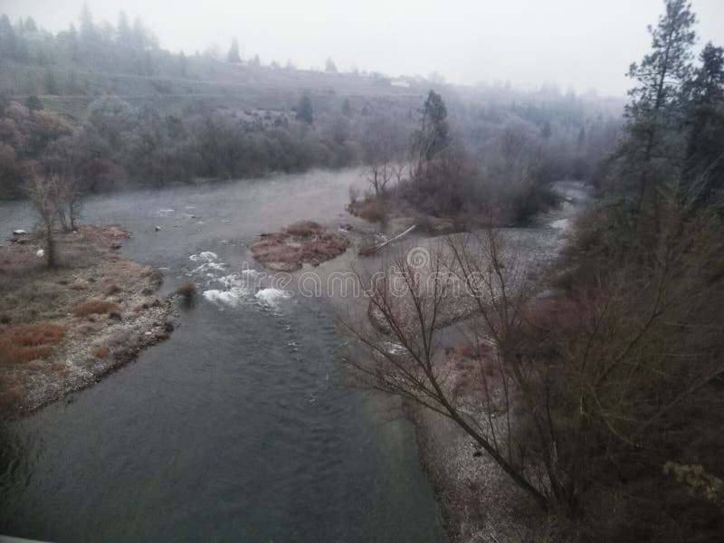 Spokane Washington River Fig Beautiful Stock Image - Image of spokane ...