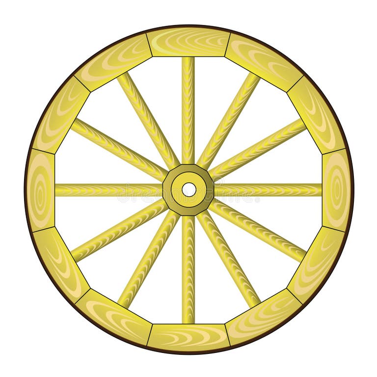 Wooden Spoke Wheel Stock Illustrations – 1,060 Wooden Spoke Wheel Stock ...