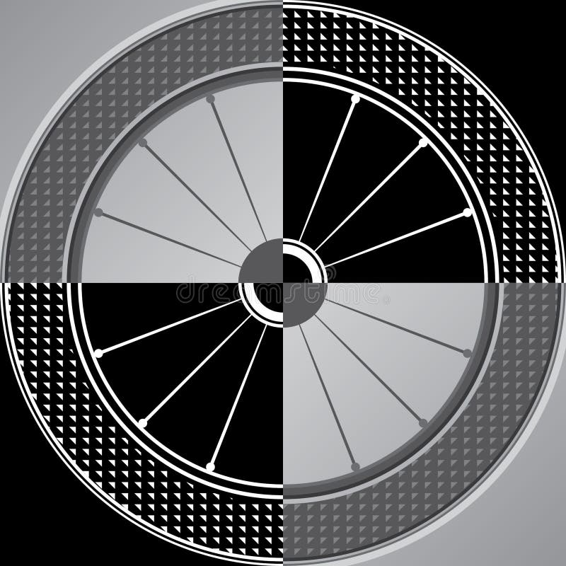 Spoke wheel stock vector. Illustration of cycle, graphic - 64171755