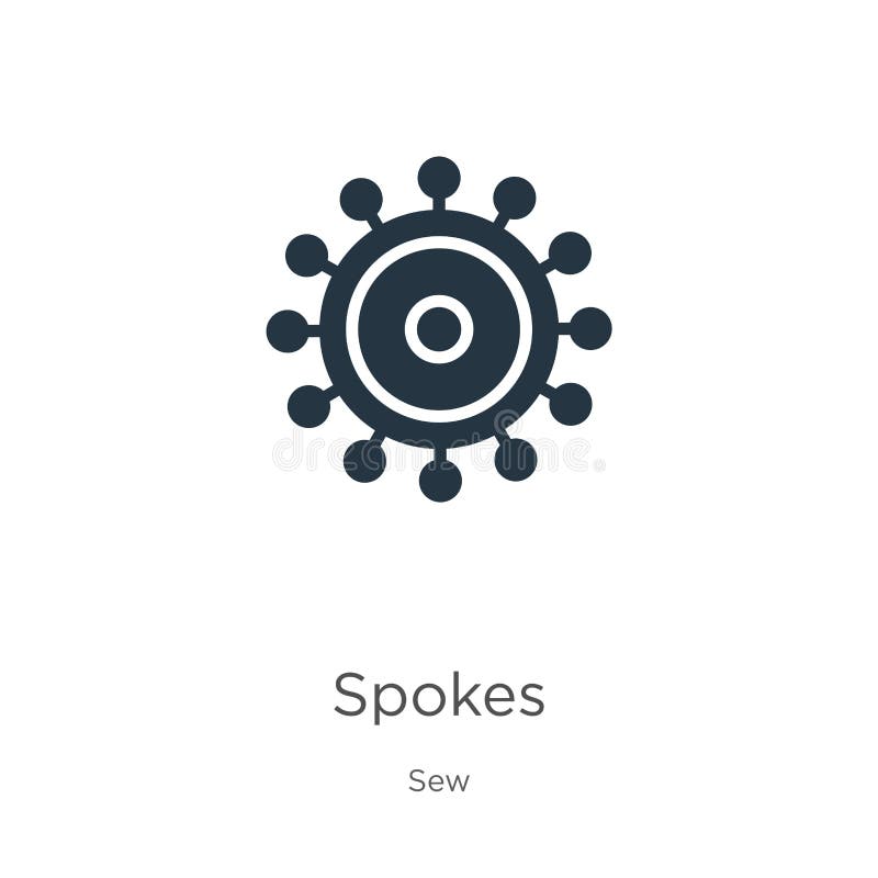 Spokes Icon Vector Trendy Flat Spokes Icon From Sew Collection
