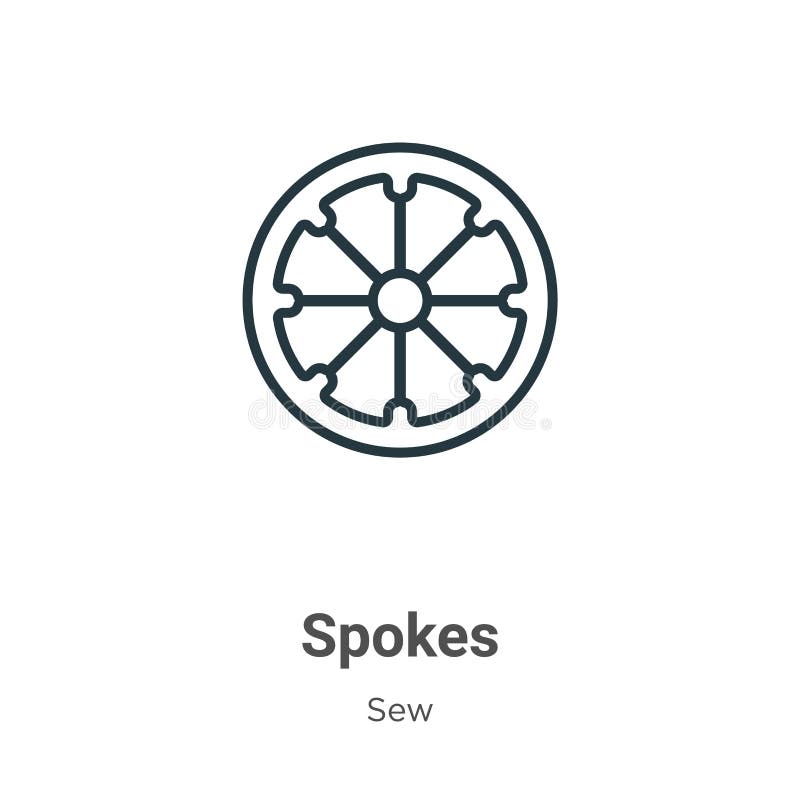 Spokes Icon in Filled, Thin Line, Outline and Stroke Style. Vector ...