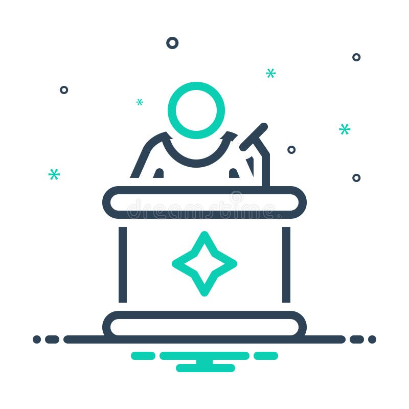 Spokesmanlecturer Stock Illustrations – 4 Spokesmanlecturer Stock ...