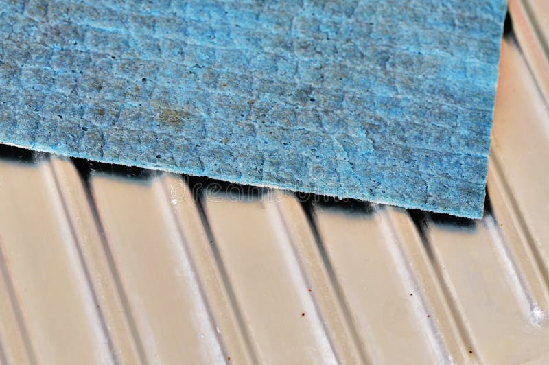 Sponge. stock photo. Image of blue, foam, kitchen, plastic - 13447830