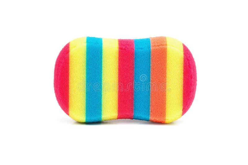 Round rainbow sponge stock photo. Image of hygiene, colorful - 30094886